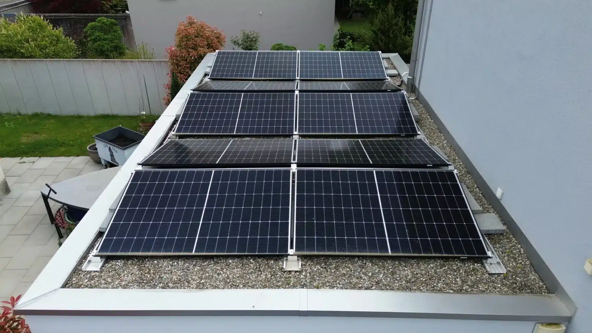 PV-Anlage Garagendach Möriken-Wildegg, Lenzburg, Aargau - Go Smart Solar